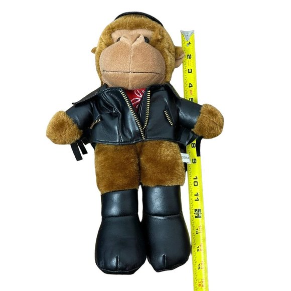 Elko | Toys | Monkey Plush Wearing Motorcycle Jacket Stuffed Animal ...